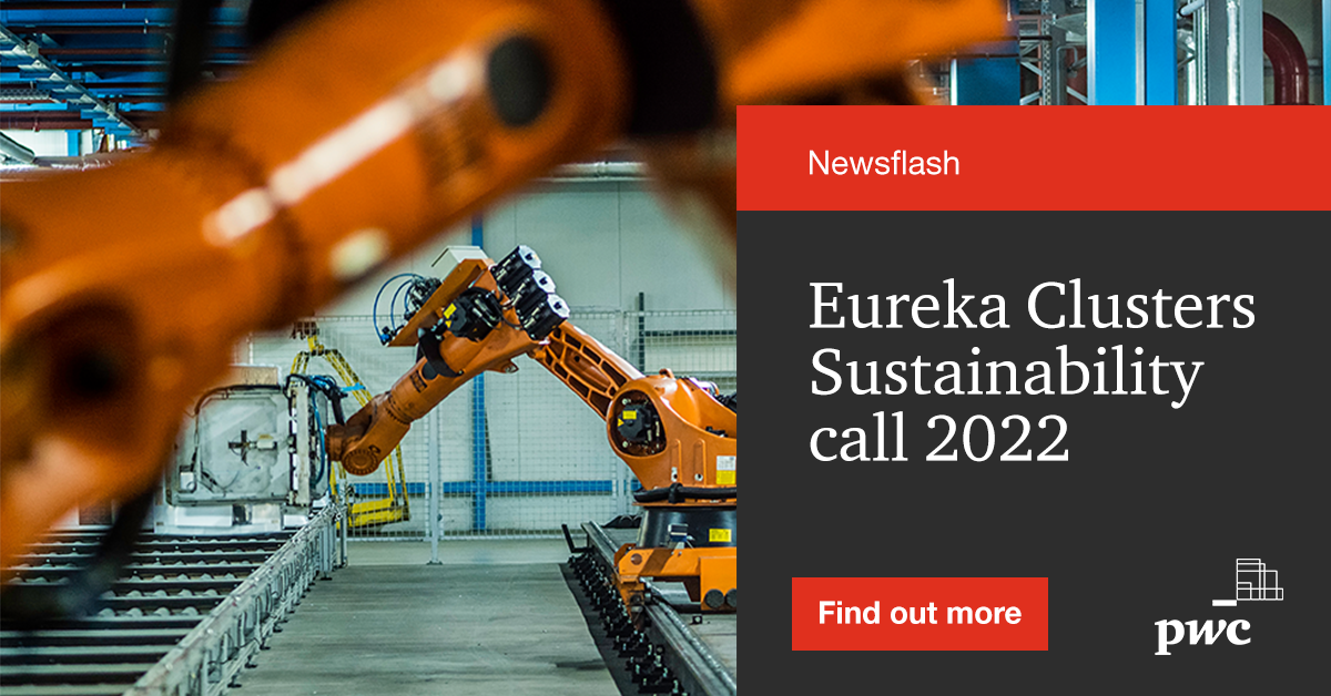Eureka Clusters Sustainability call 2022 | News PwC BE