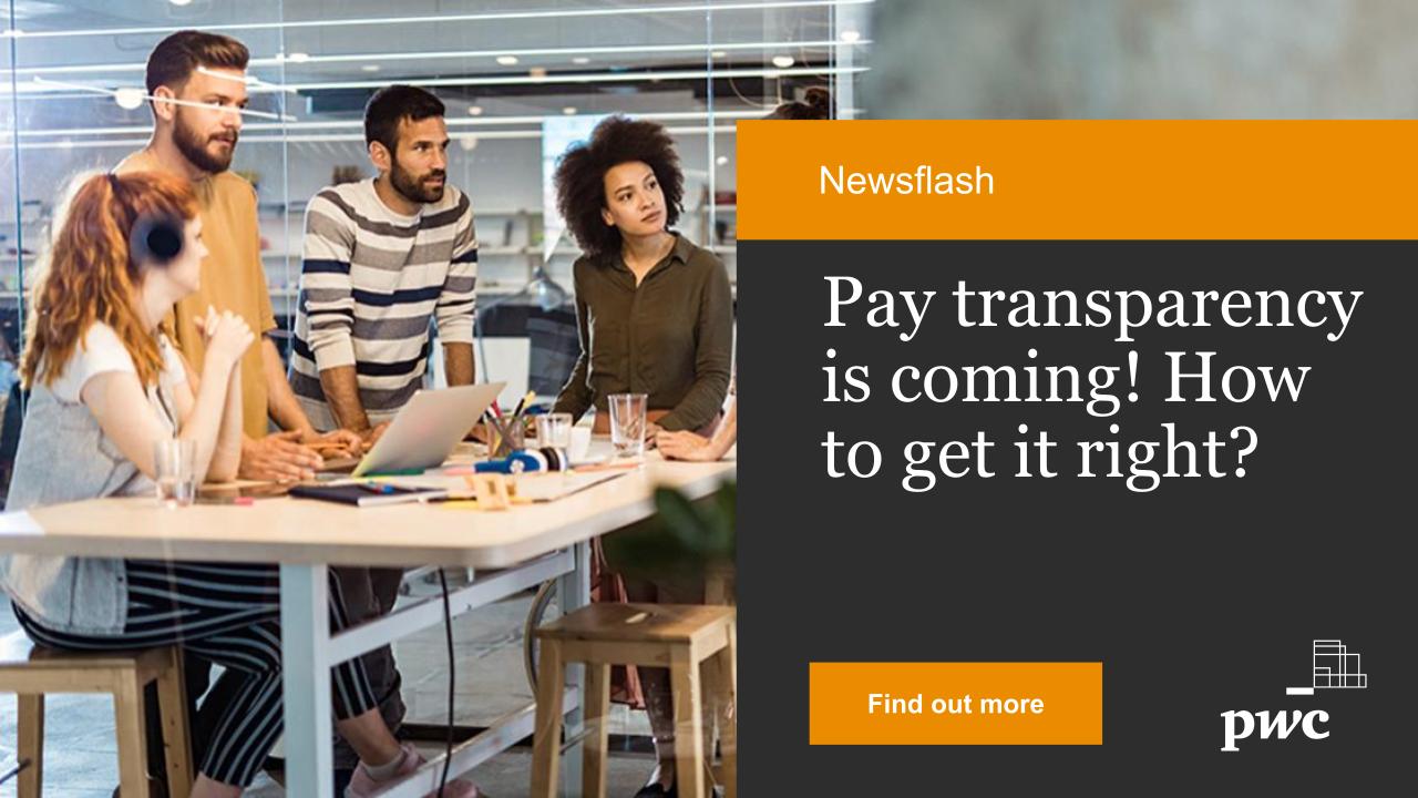 Pay transparency is coming! How to get it right? | News PwC BE