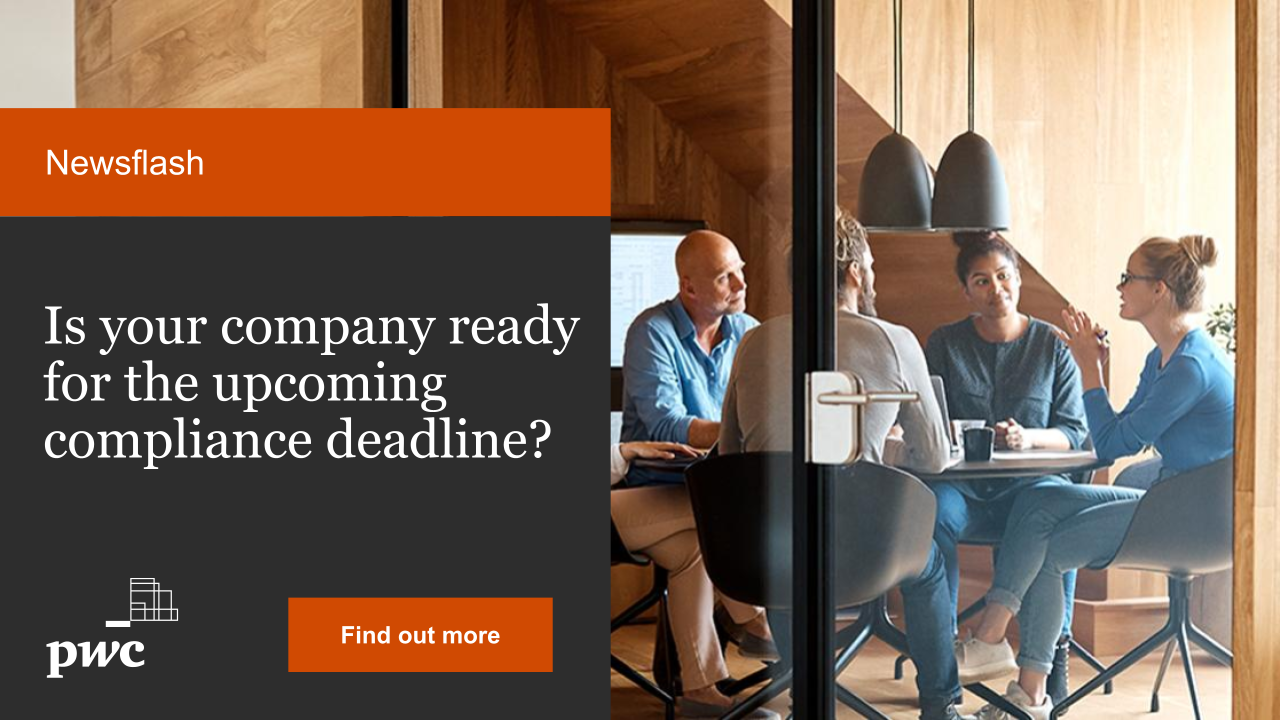 Is your company ready for the upcoming compliance deadline? | News PwC BE